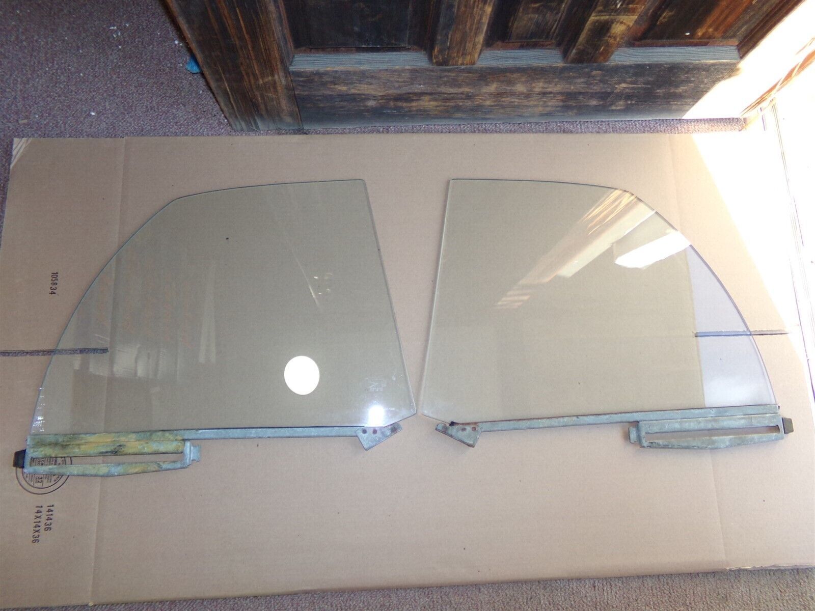 1963 Plymouth Valiant V200 2D Quarter Glass Windows Pair OEM - Auto Glass