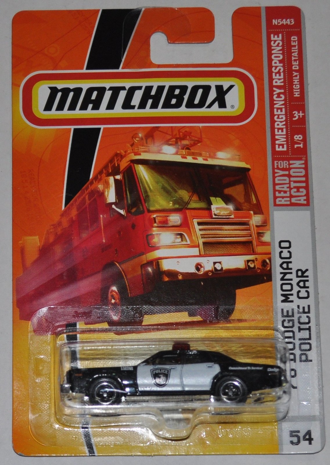 1978 Dodge Monaco Police Car (#54) (1/8 Emergency Response) - Matchbox ...