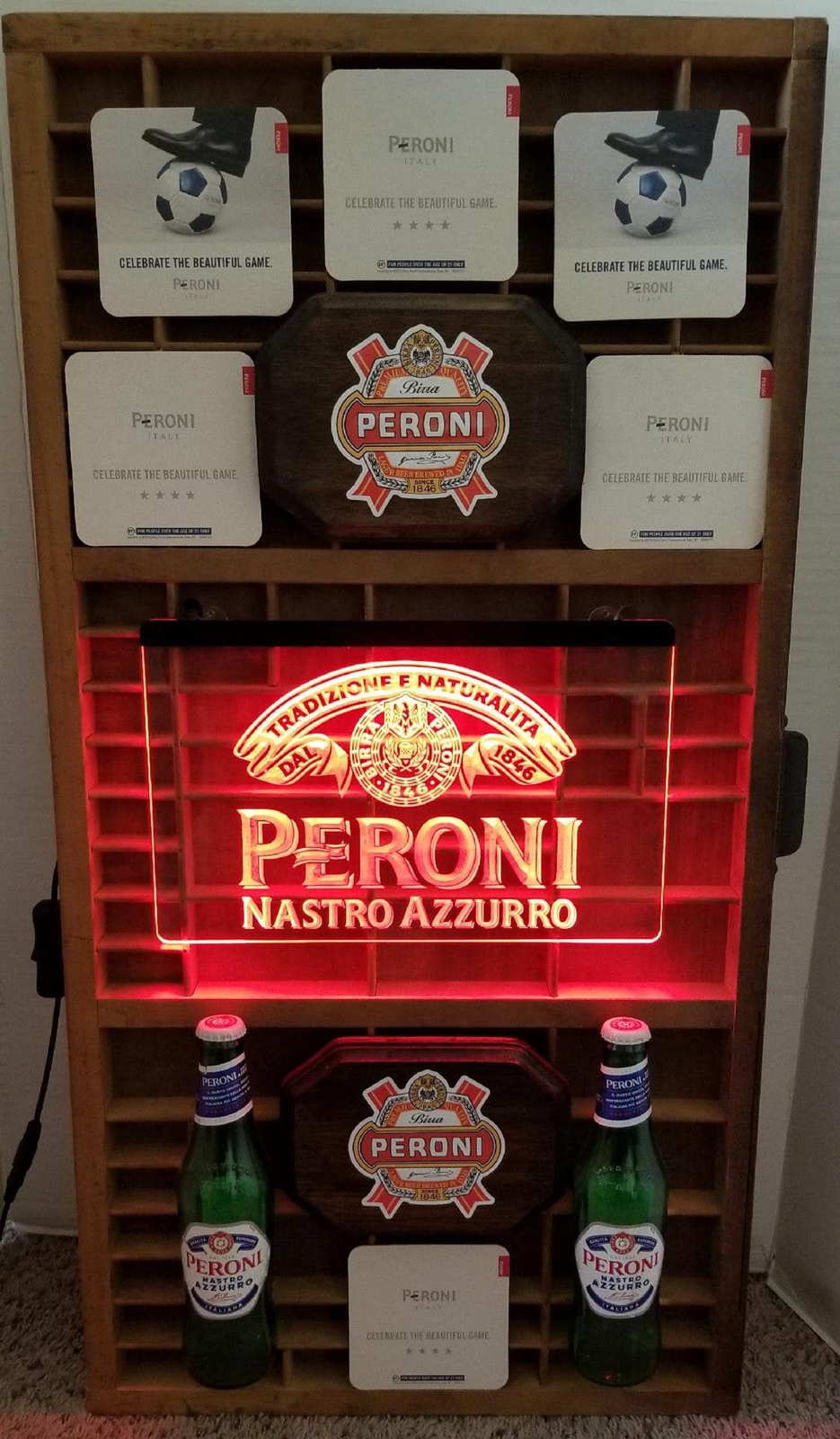 Peroni Beer Bar LED Neon Sign Hang Signs Wall Restaurant, Pub, Club ...