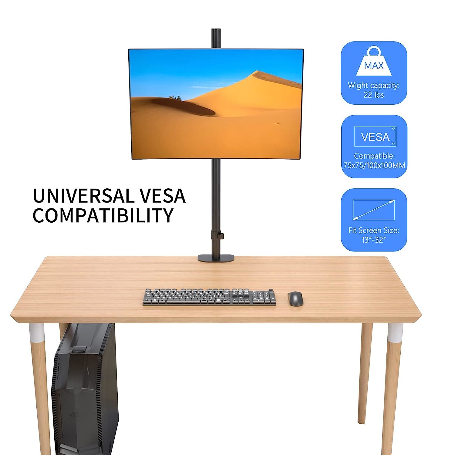 Single Tall Monitor Stand Desk Mount,Extra and similar items