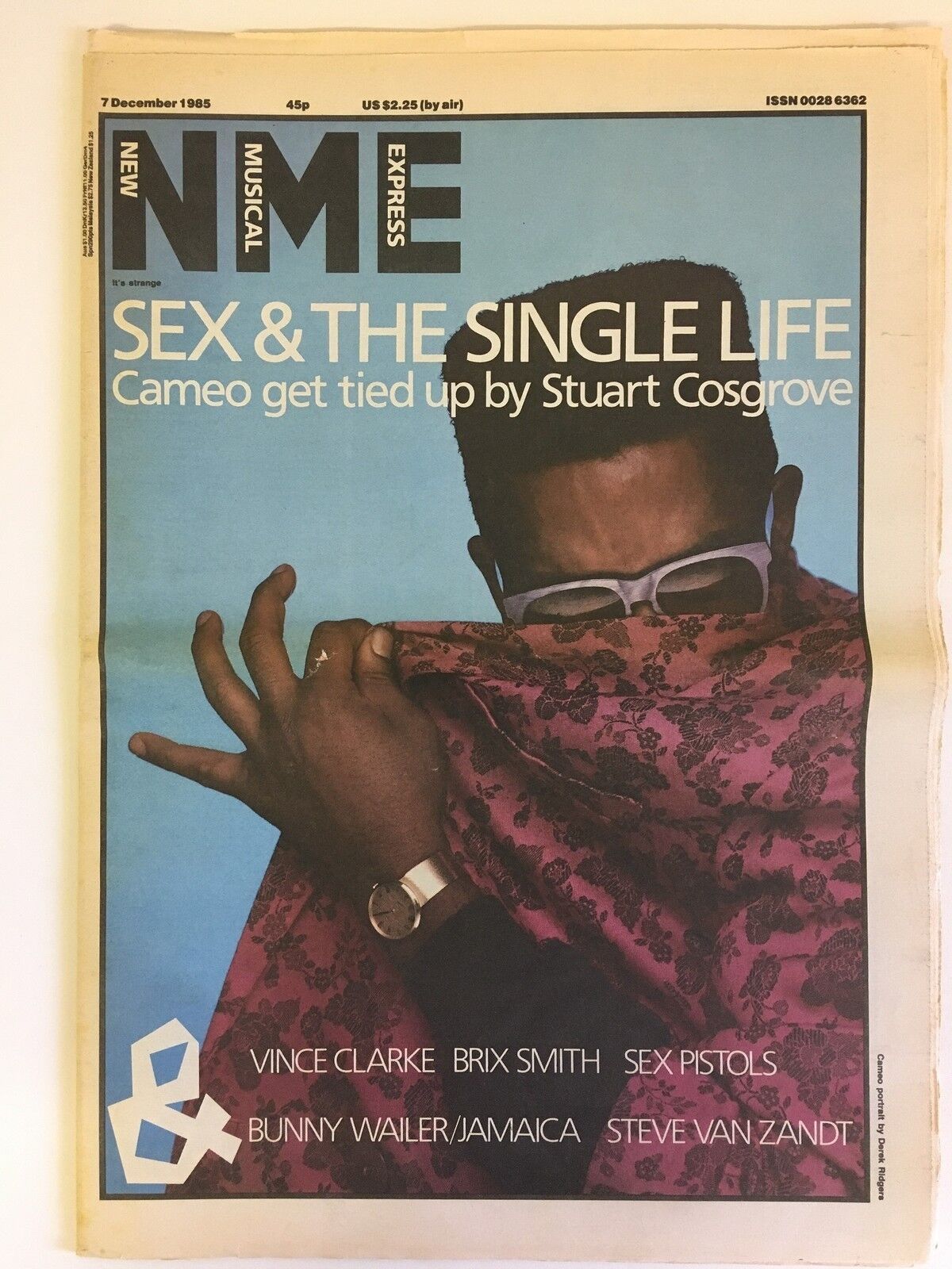 NEW MUSICAL EXPRESS NME MAGAZINE 7 DECEMBER 1985 STUART COSGROVE LS ...