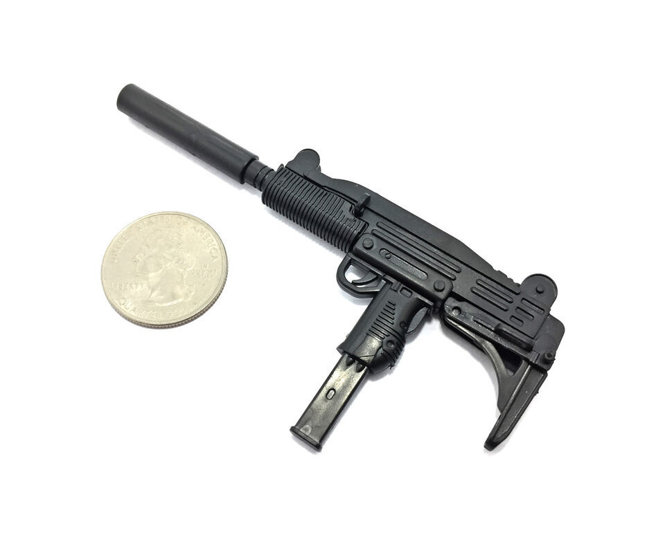 1/6 Scale UZI Pistol Submachine Gun Israel Army Mini Toys Model Action ...