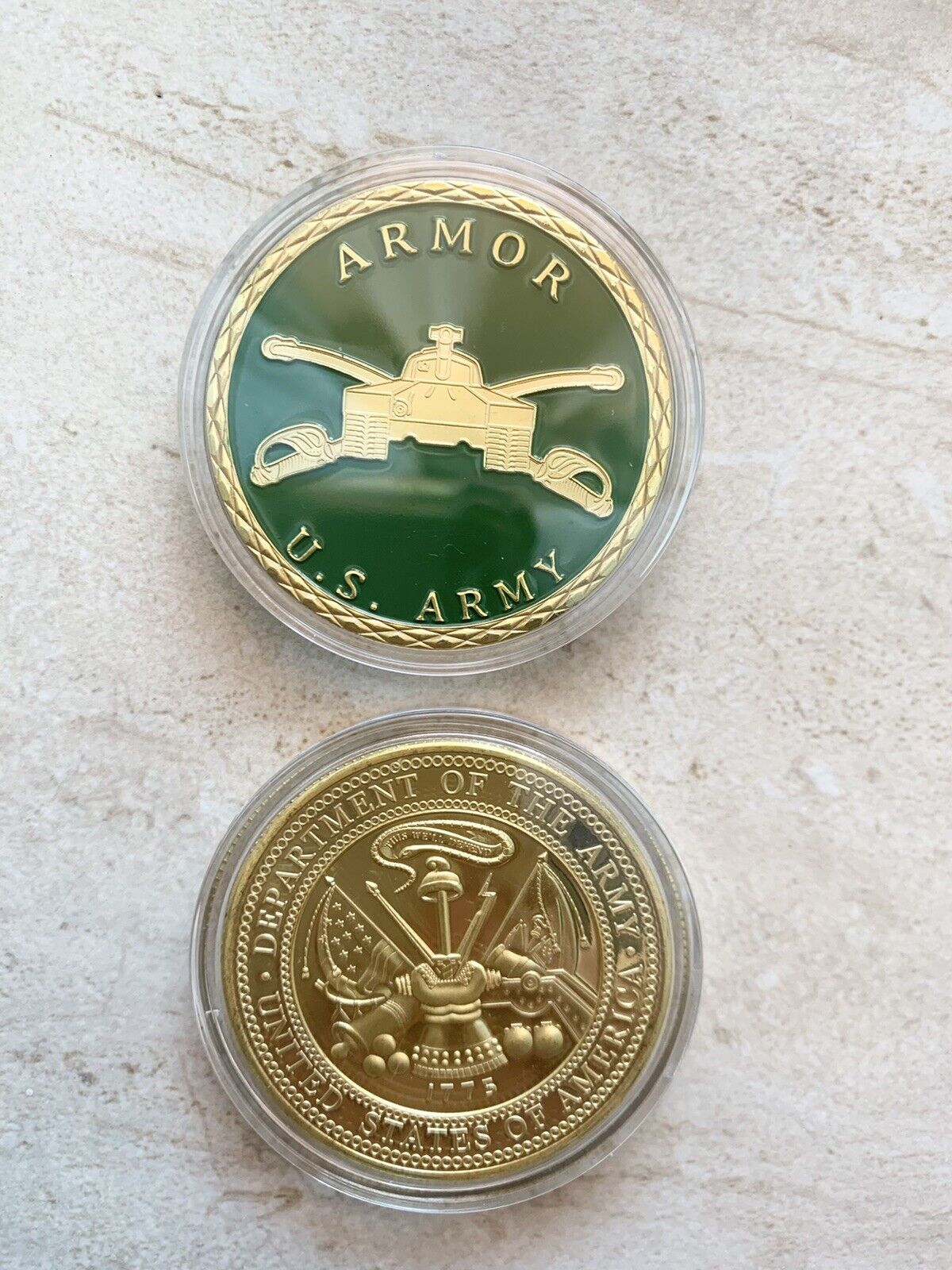 US Army Armor Branch Challenge Coin - Current Militaria (2001-Now)