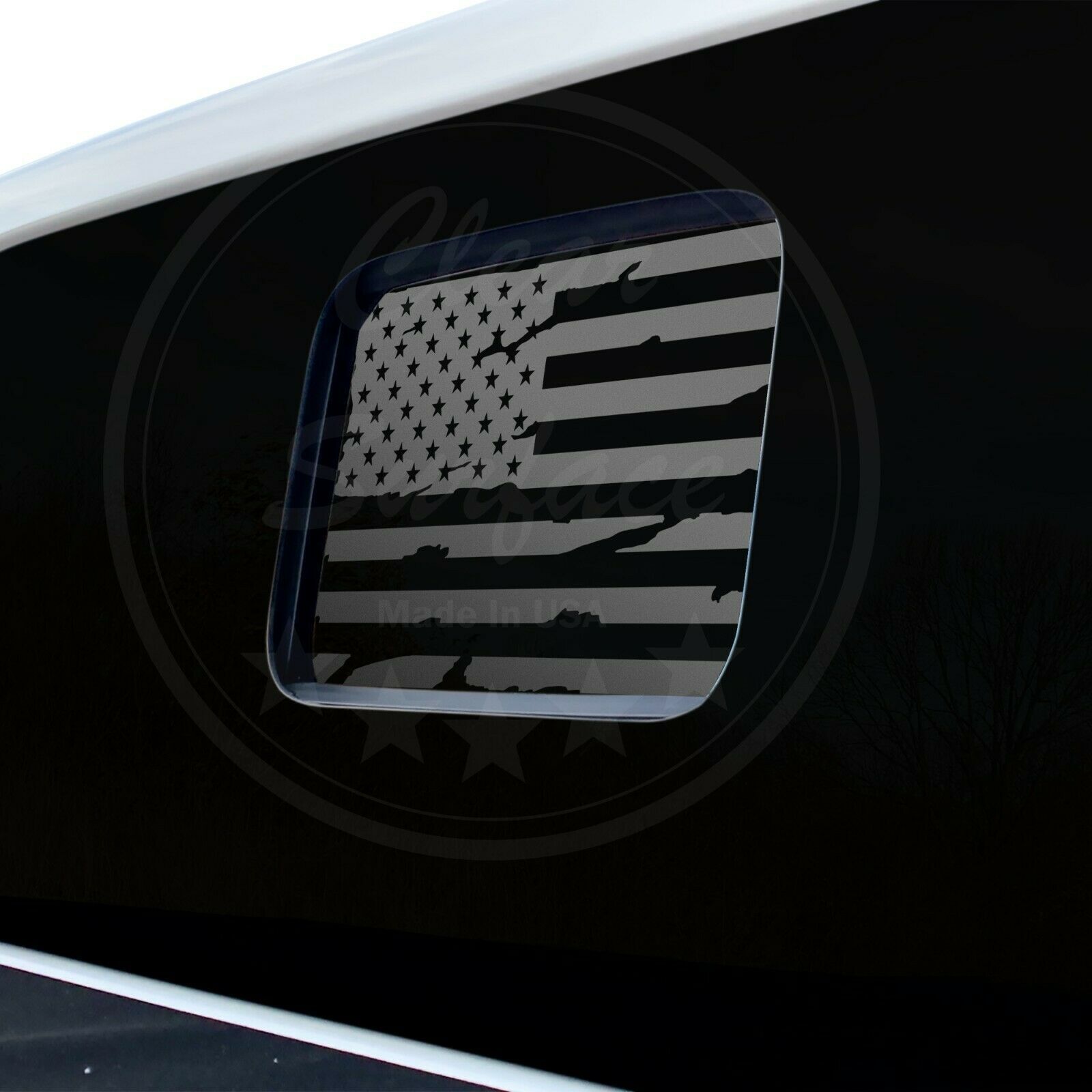 Fits 2020-2022 Jeep Gladiator Back Window Distressed American Flag ...
