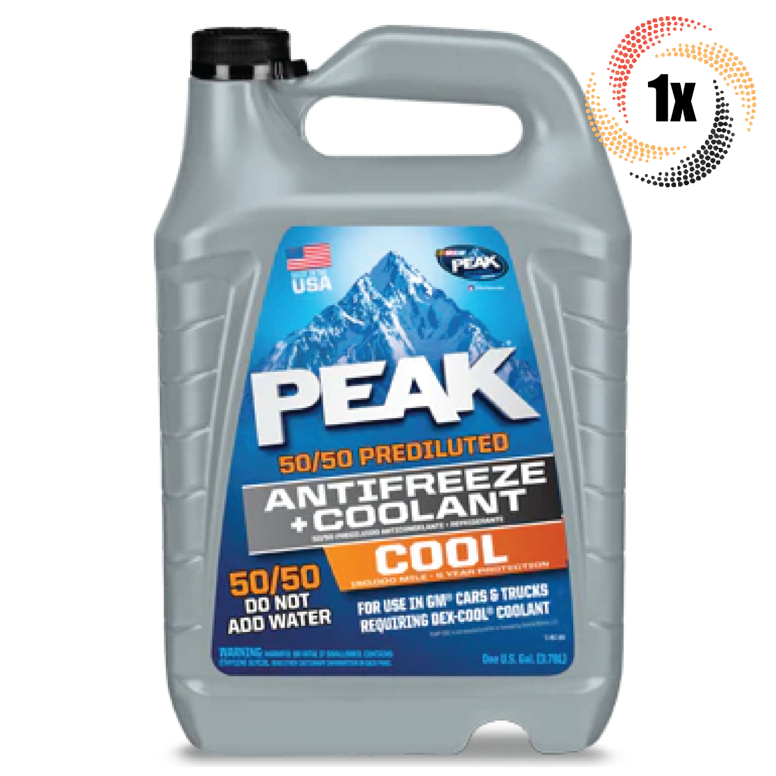 1x Bottle Peak Car Antifreeze + Coolant Cool 50/50 | For GM Cars | 1 ...