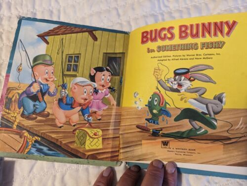 BUGS BUNNY in SOMETHING FISHY Whitman Tell-A-Tale Book #2576 Warner Bros 1955 - Antiquarian ...