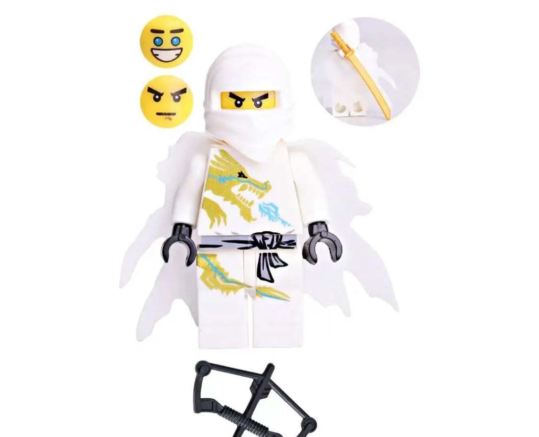Building Block Zane Ninjago DX Dragon Suit Minifigure US Toy Minifigure ...