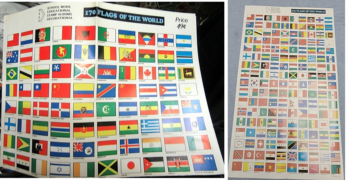 STAMP 170 Flags Of The World Stamps and 50 similar items