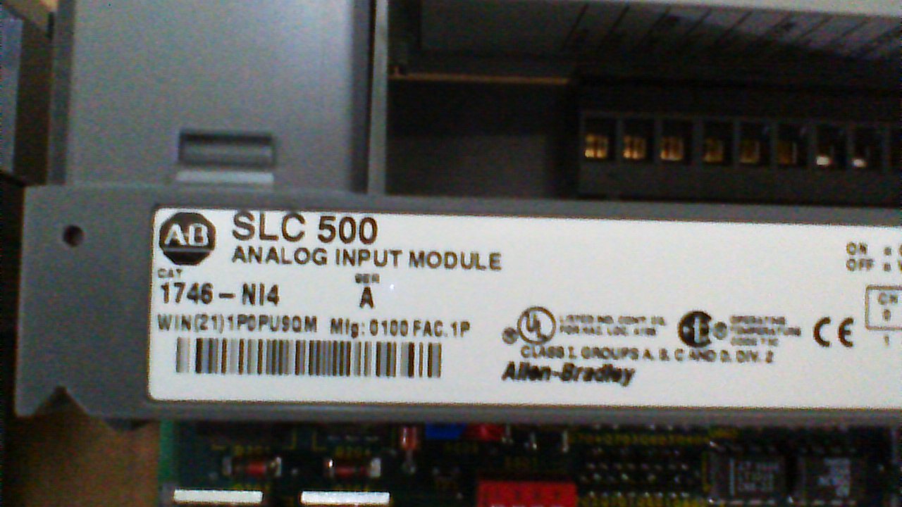 ALLEN BRADLEY SLC500 SYSTEM / (7) SLOT CHASSIS W/ PS, CPU, INPUT&OUTPUT ...