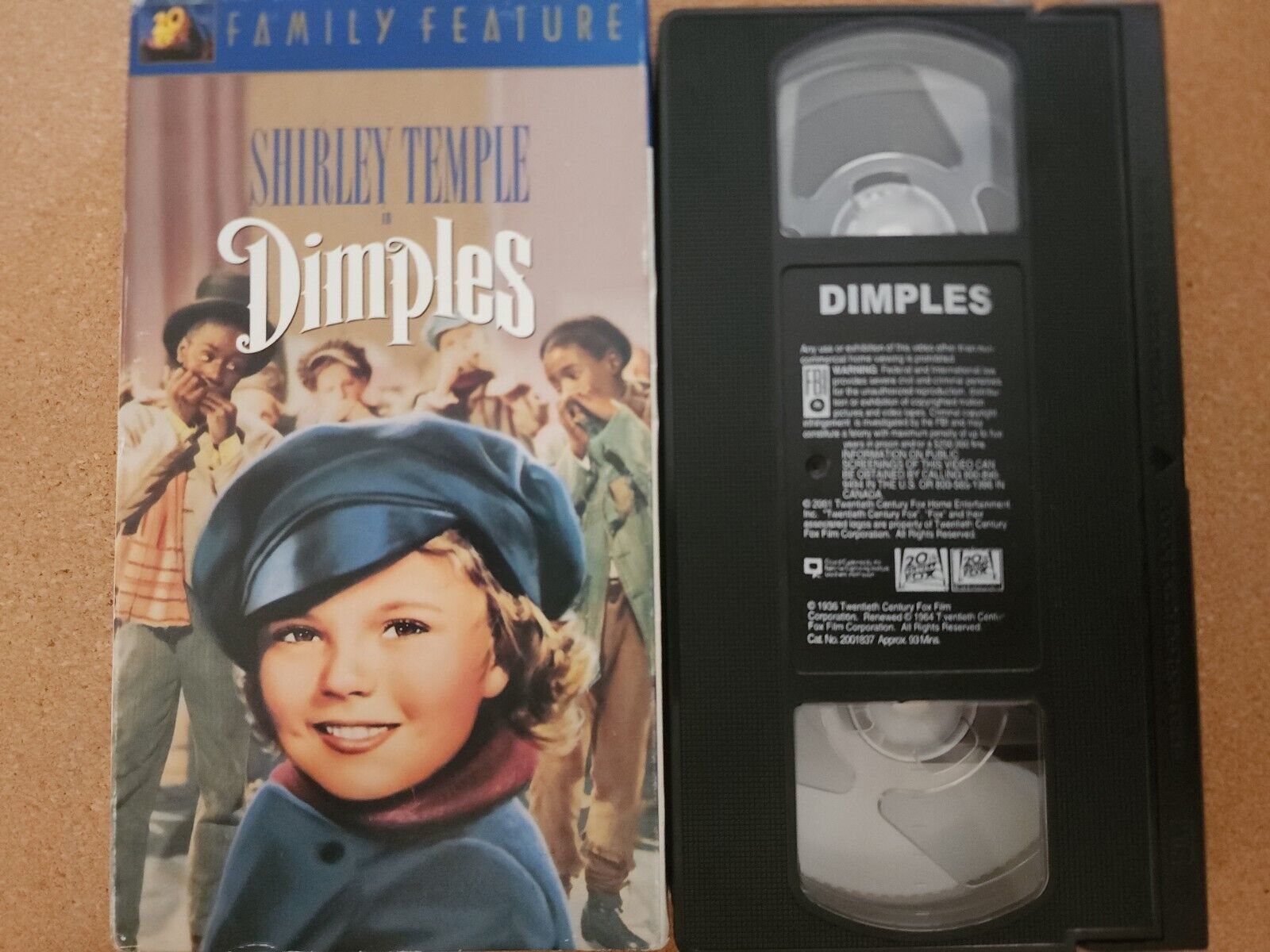 Shirley Temple Movie Film “DIMPLES” VHS 1936 1964 Remake - VHS Tapes