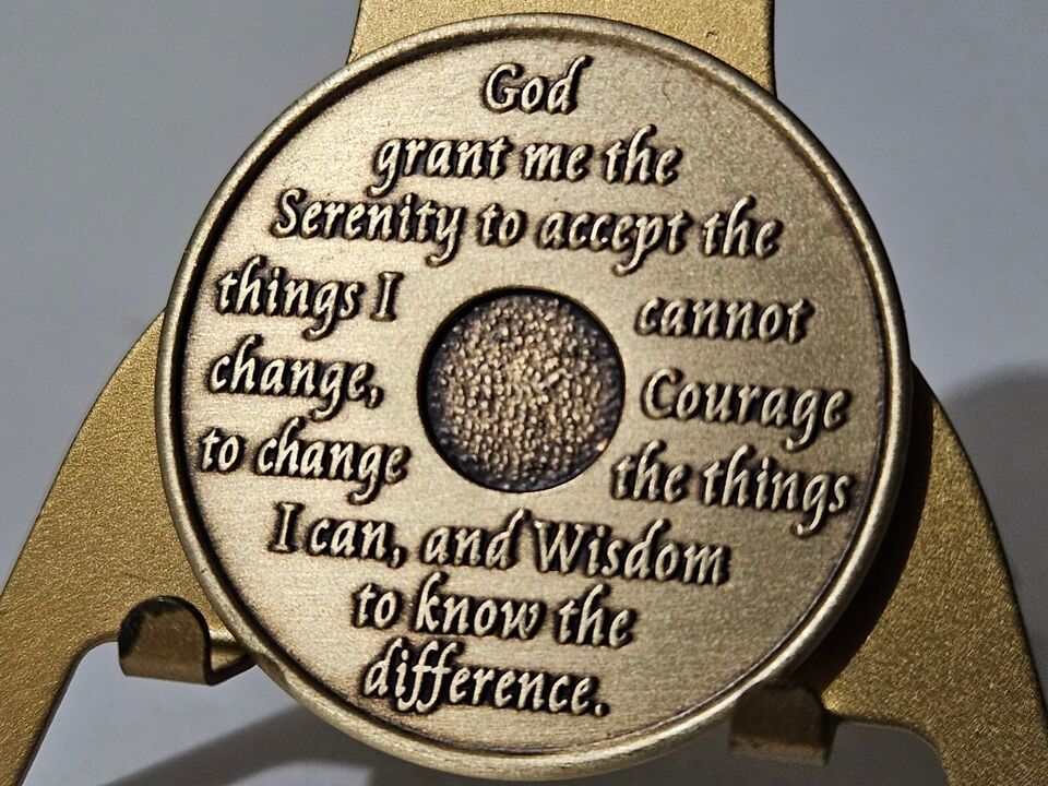 Alcoholic 11 Year Recovery Bronze Chip Medallion Coin Medal Token AA ...