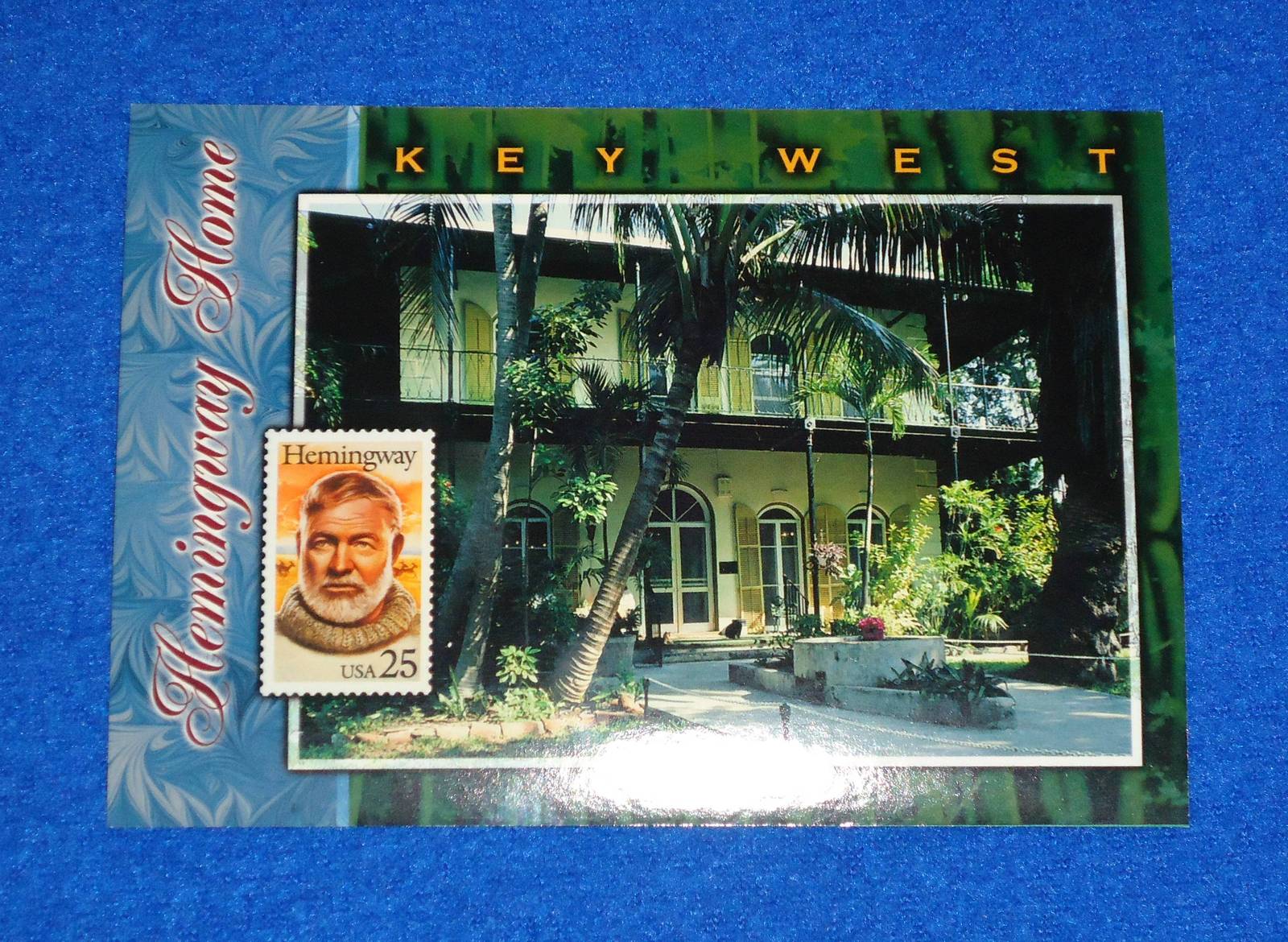 *BRAND NEW* KEY WEST ERNEST HEMINGWAY HOUSE POSTCARD SPANISH COLONIAL ...