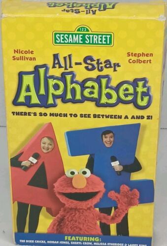 VTG VHS Sesame Street All Star Alphabet Dixie Chicks Sheryl Crow ...