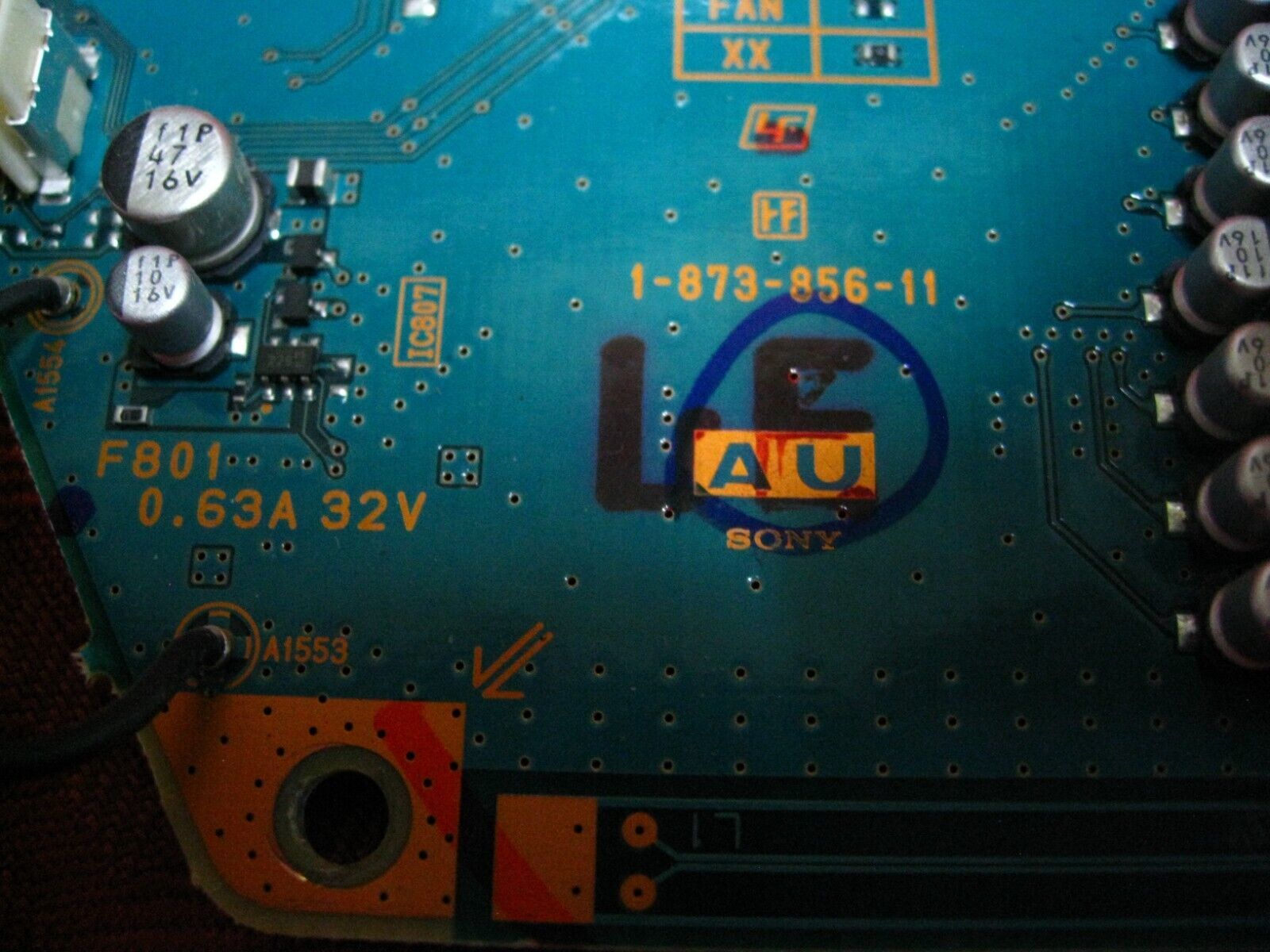 Sony Bravia TV Main Board A1231638A for KDL-46V3000 - Parts & Repair