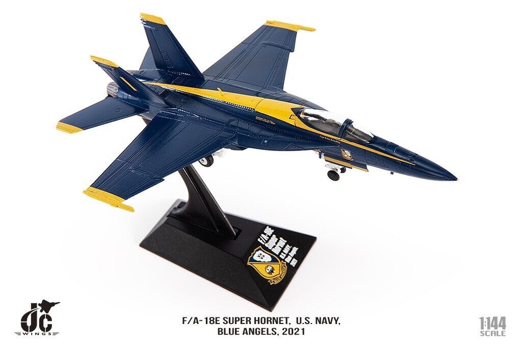 F/A-18E F/A-18, F-18 Super Hornet Blue Angels 2021 1/144 Scale Diecast ...