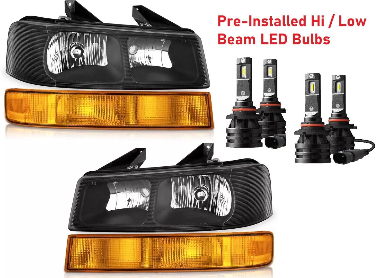 COACHMEN FREELANDER 2007 2008 LED HEADLIGHTS HEAD LIGHTS LAMPS TURN ...