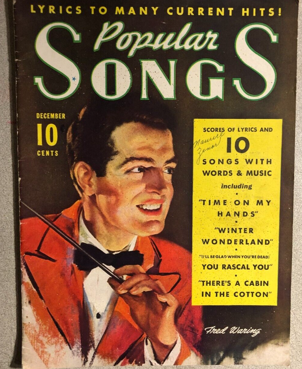 POPULAR SONGS vintage music magazine #12 December 1935 - Magazines