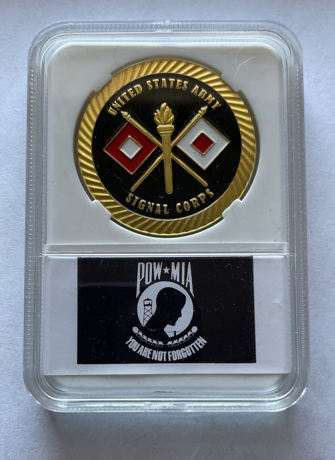 NEW U.S. Army Signal Corps Challenge Coin. - Current Militaria (2001-Now)