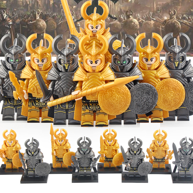 Medieval Knight Hela's Asgard Soldier Guaidians Guards Thor Minifigures ...