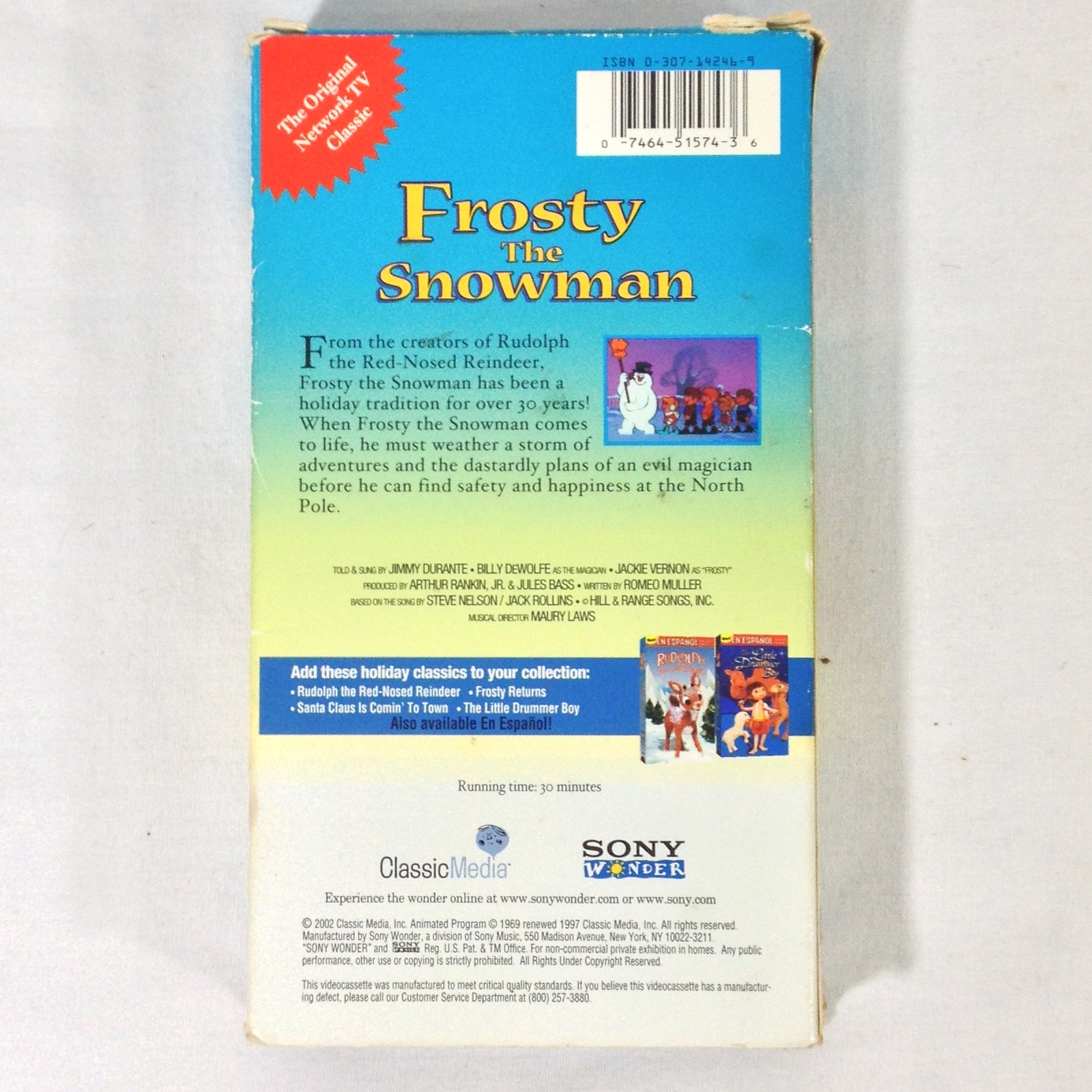 Frosty the Snowman -1969- VHS Tape - Cartoon and similar items