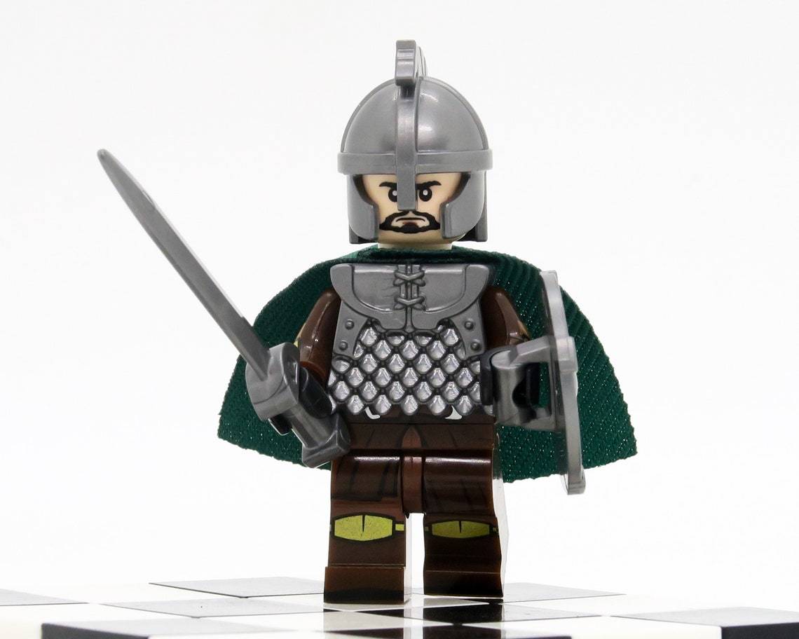 Lord of the Rings Rohan Soldier Rohirrim Lego Compatible Minifigure ...