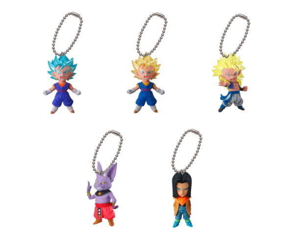 Dragon Ball UDM Burst 23 Keychain Swing Mascot Vegito Gogeta Champa ...