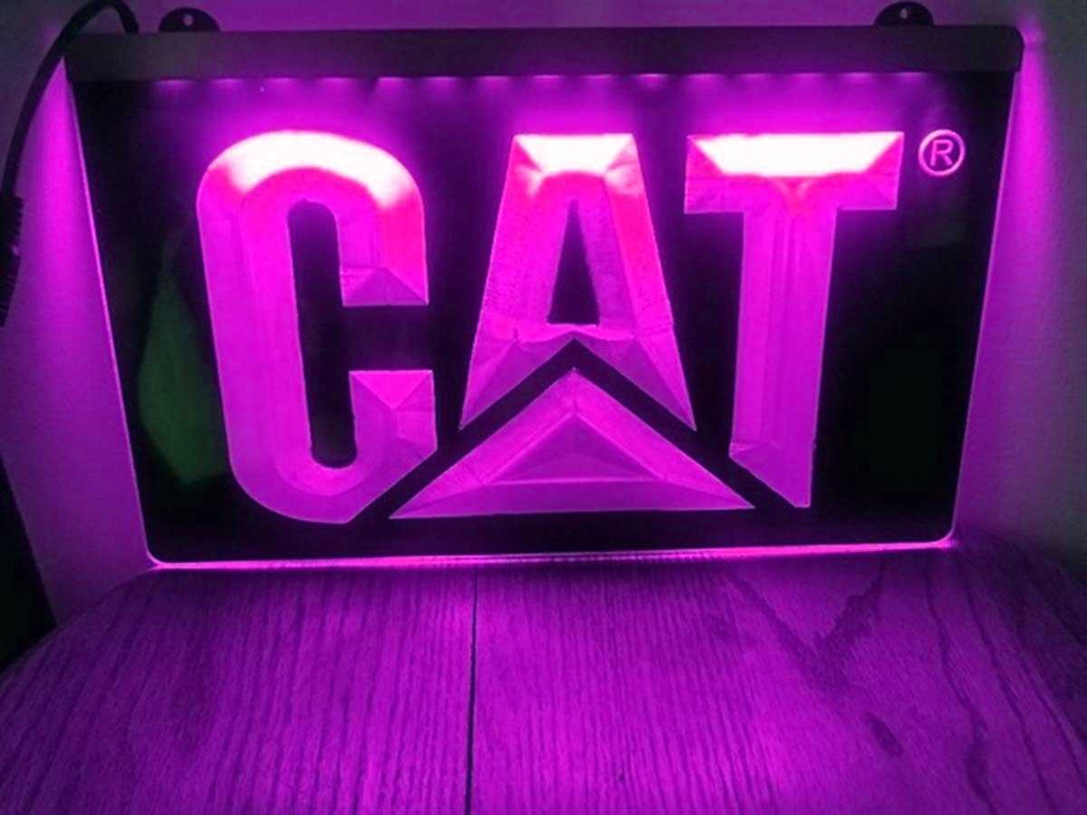 Caterpillar Illuminated Led Neon Sign Home Decor, Office, Room, Lights ...