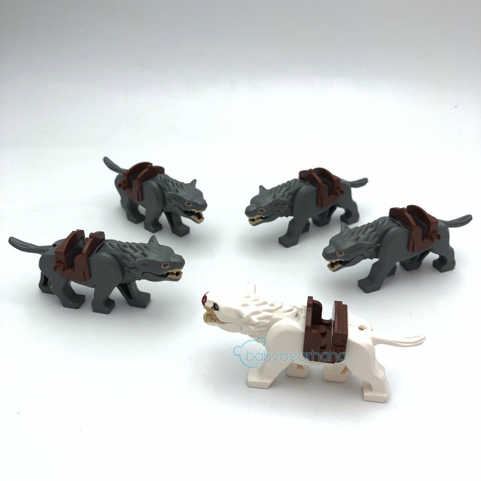 5pcs/set Lord Of The Rings The Hobbit Wargs Attack Wolf Animals ...