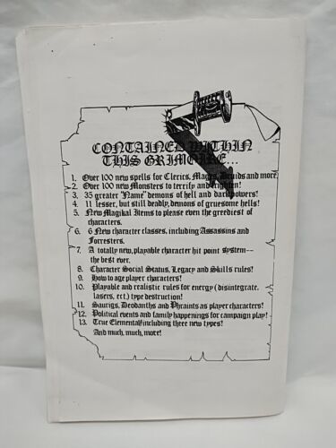 The Arduin Grimoire Vol Iii The Runes Of Doom Rpg Booklet Hargrave