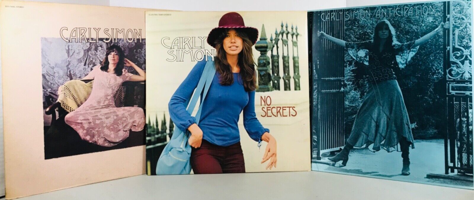 Three Carly Simon 1971 - 1972 Elektra Records Vinyl LP - All VG++ or ...