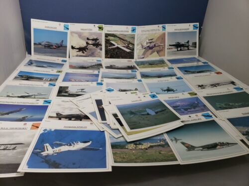 HUGE LOT of 60 VINTAGE WAR PLANE FIGHTER AVIATION CARDS 1988 EDITO ...