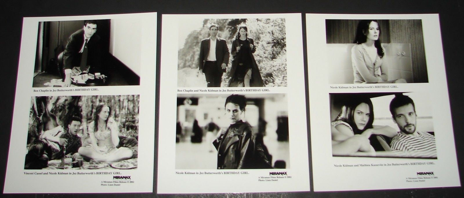 3 2002 BIRTHDAY GIRL Movie Press Photos Nicole Kidman Vincent Cassel ...