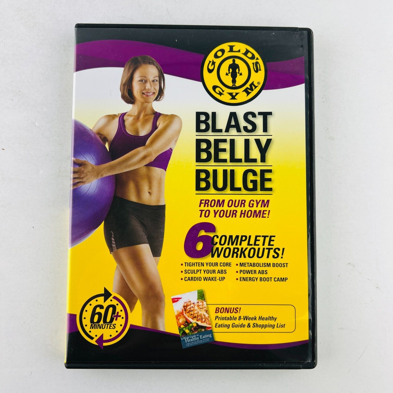 Golds Gym Blast Belly Bulge DVD 6 Complete Workouts Aerobic Exercise ...