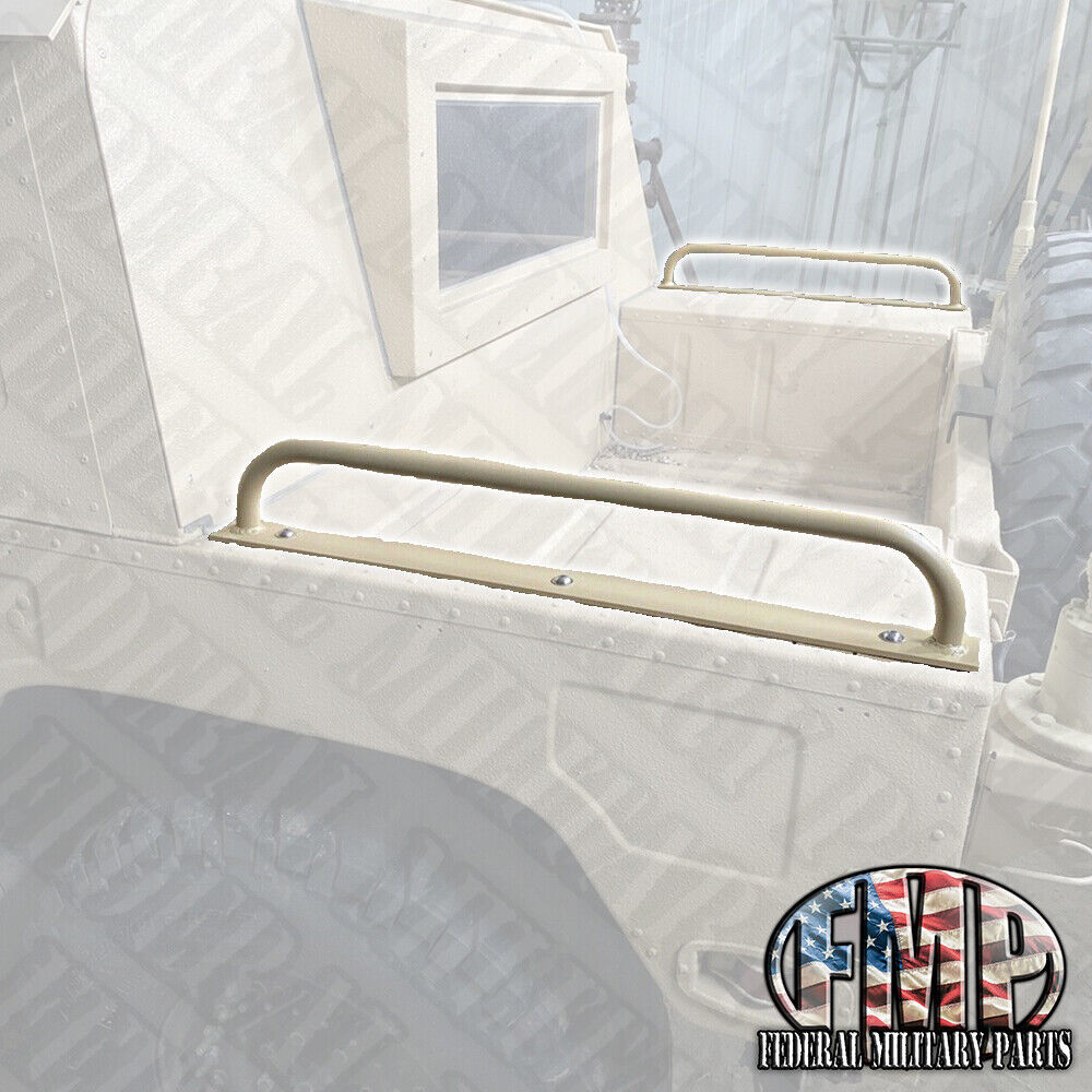 Military Mini Side Grab Rails Pair Wheel Well Mounted, fits HUMVEE Raw ...