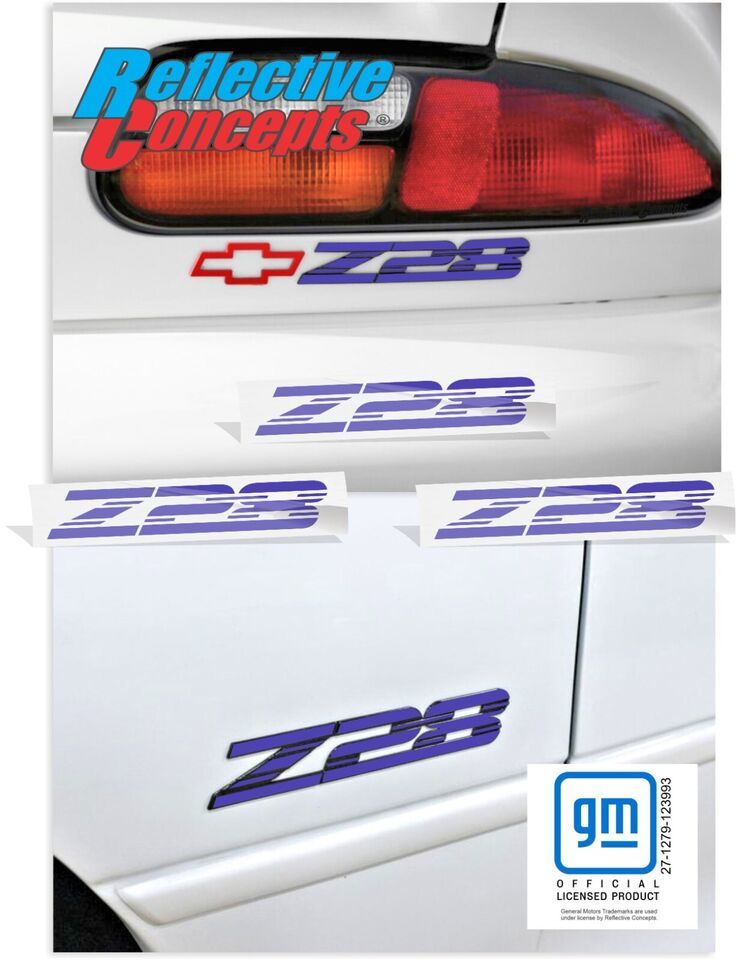 Z28 Badge Overlay Stickers - 93-02 Camaro Z28 set of 3 - Decals & Vinyls