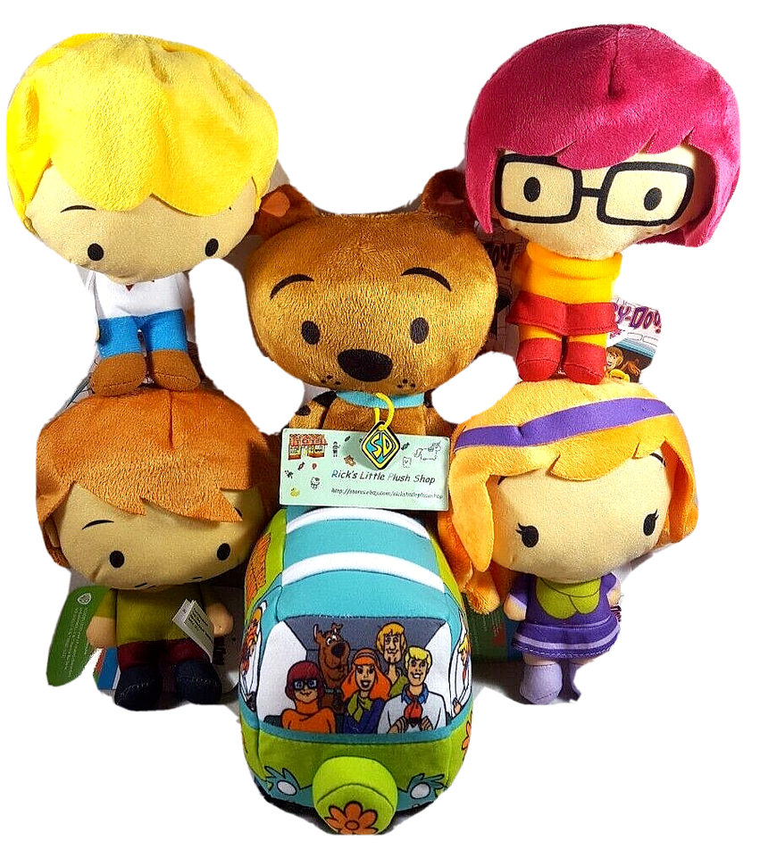 Scooby Doo Chibi Set of 6 Plush Lot Fred Velma Daphne Shaggy Scoob! 6 ...