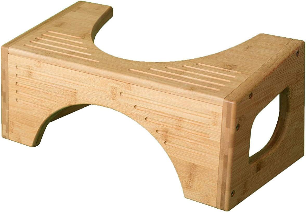 Squatty Potty The Original Toilet Stool - Bamboo Flip, 7" and 9 ...
