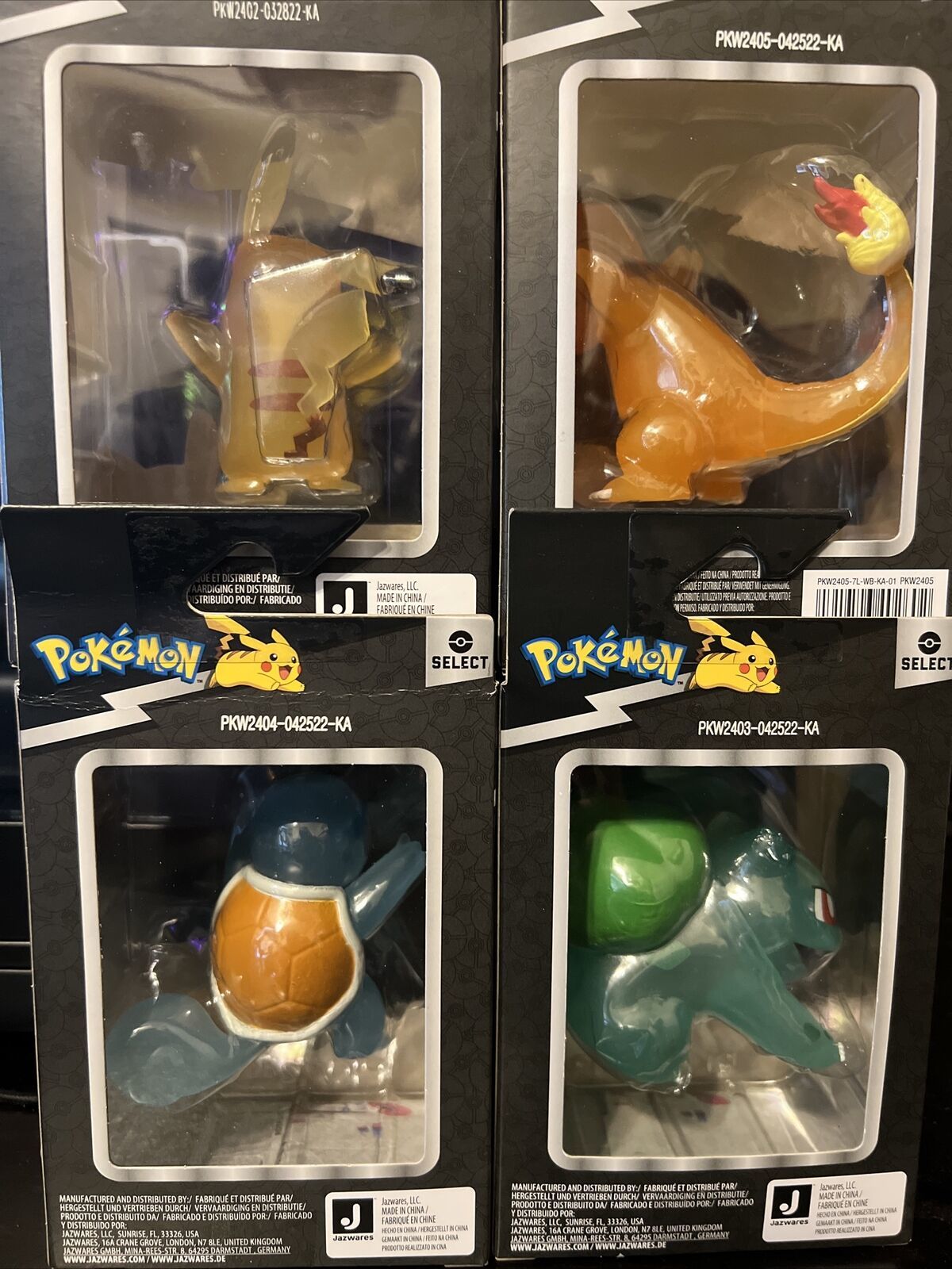 Pokemon Series 1 Translucent (Pikachu Charmander Squirtle Bulbasaur ...