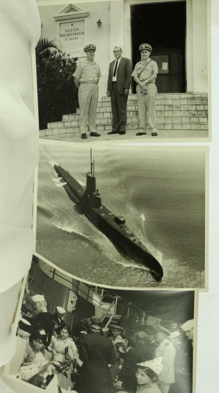 Vintage NAVY Military Photos USS Fulton USS Sea Robin Puerto Rico ...
