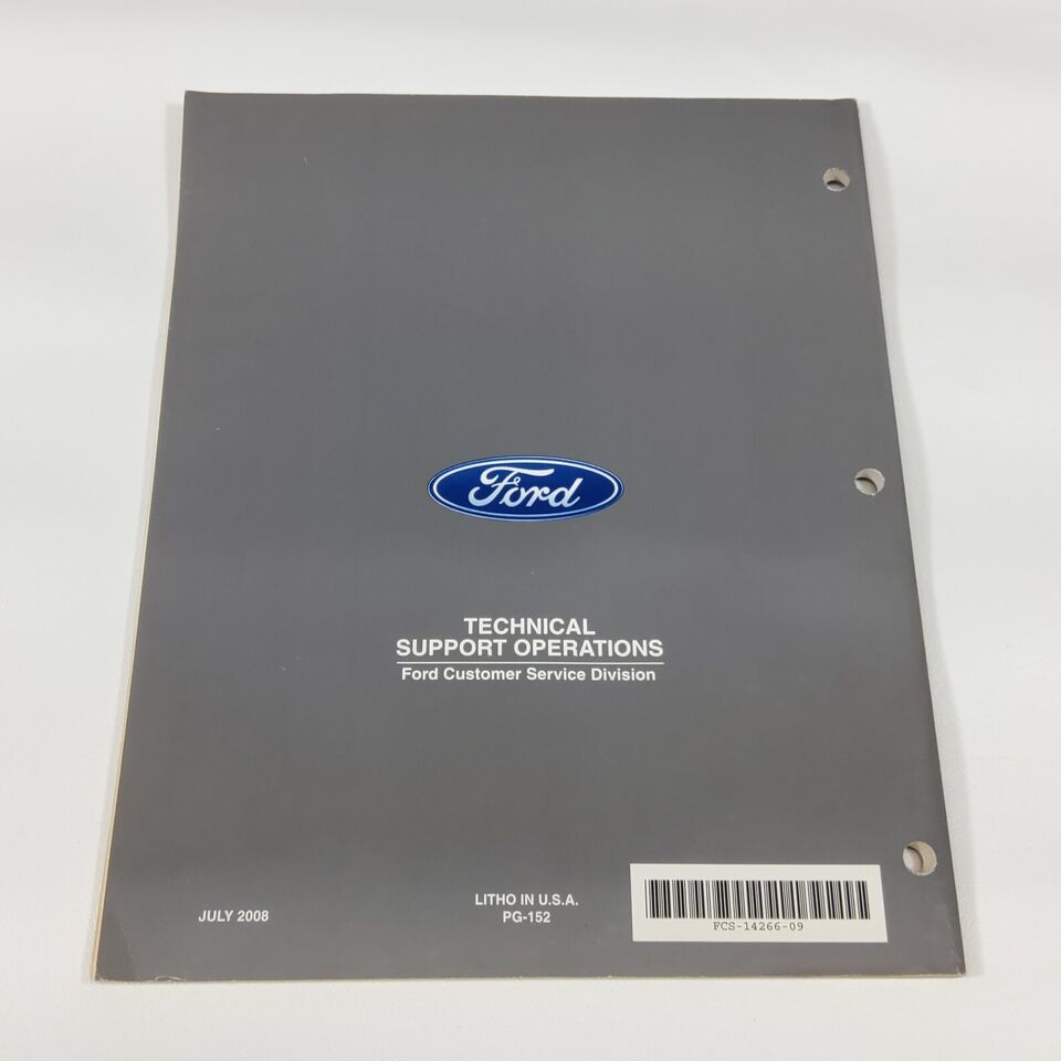 2009 Ford Police Interceptor Modifier Guide Original Workshop Repair ...