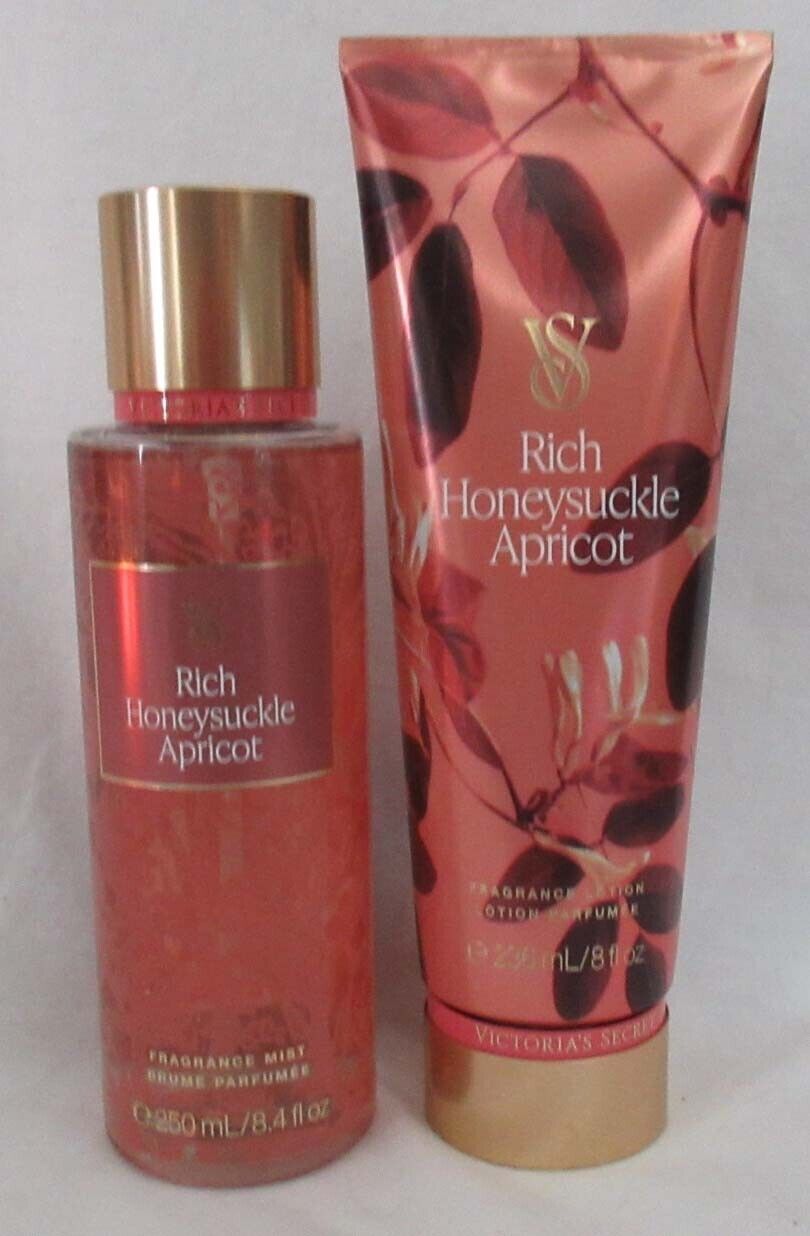 Victoria's Secret Fragrance Mist & Lotion Set Lot of 2 RICH HONEYSUCKLE ...