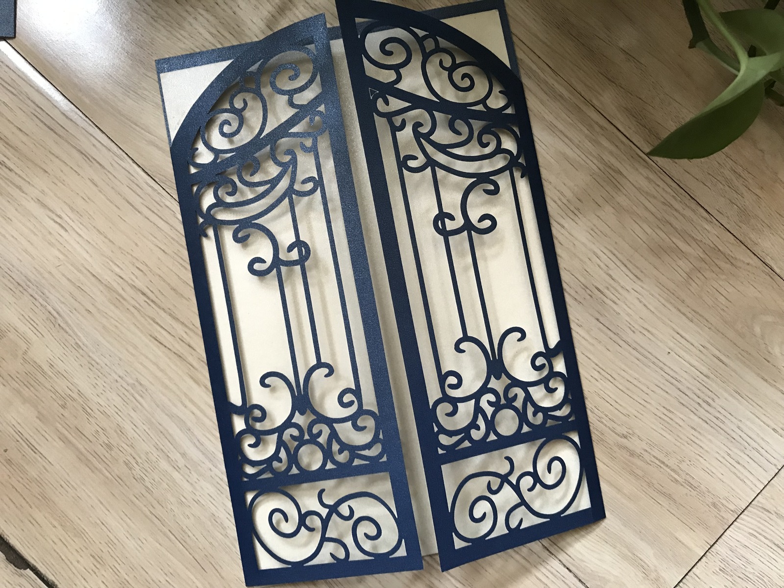 50pcs Gate Wedding Invitations,Laser Cut Wedding Cards,Invite Cards ...