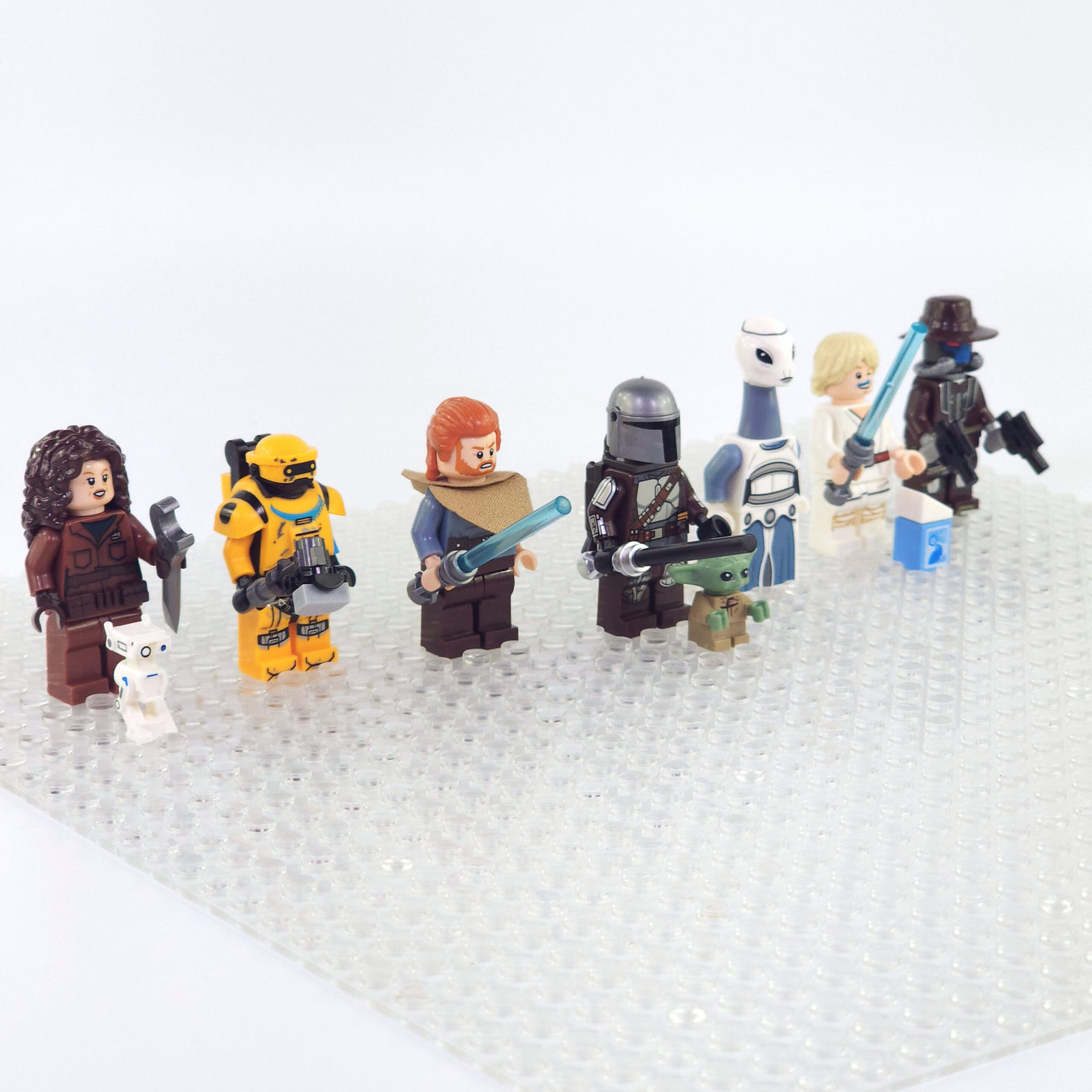 Star Wars Mandalorian Cad Bane Obi-Wan Luke Skywalker Taun We 7pcs ...