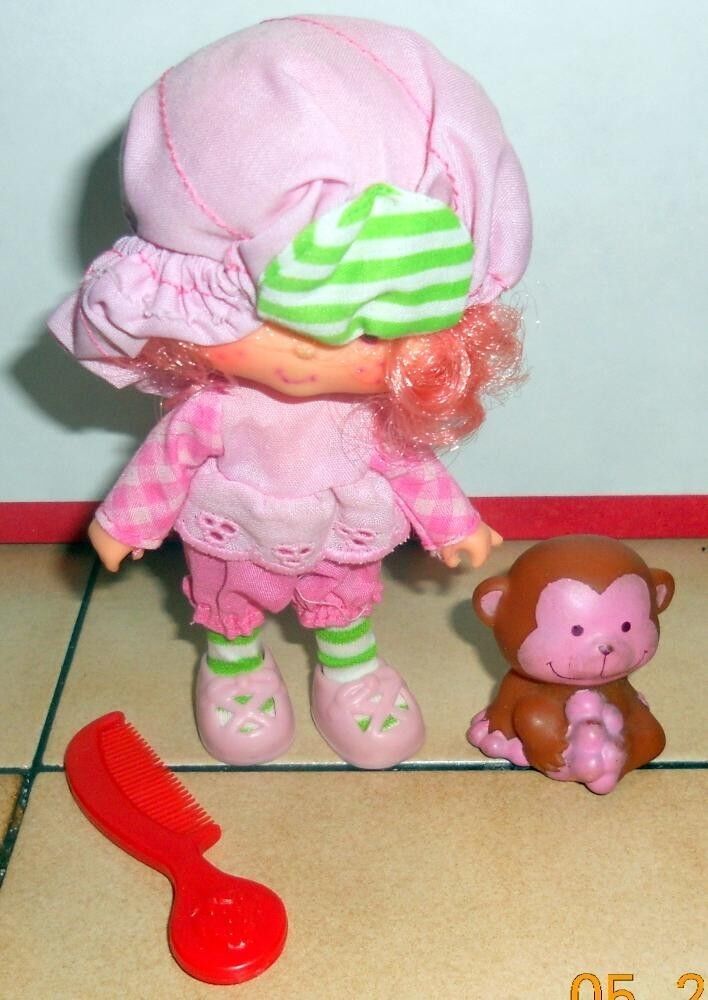 1981 Strawberry Shortcake Raspberry Tart with Pet Rhubarb monkey & Comb ...