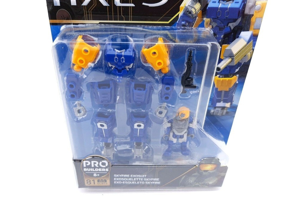 Mega Construx Halo Pro Builders Skyfire Exosuit Figure Set - Building ...