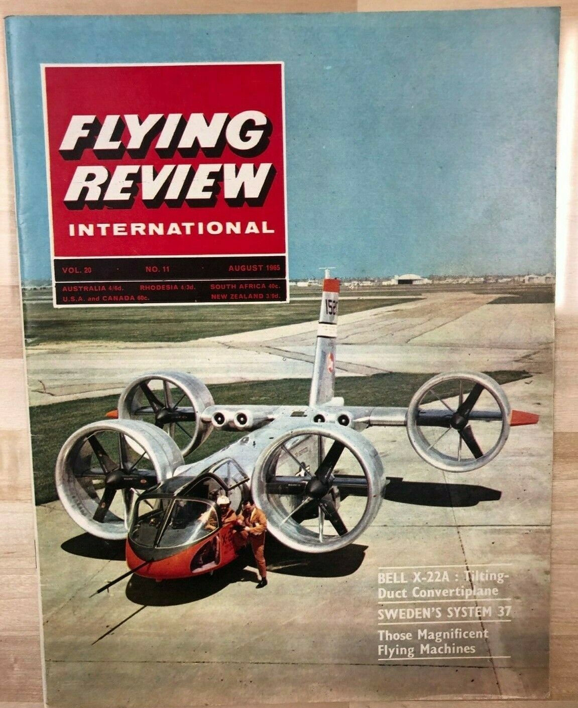 FLYING REVIEW INTERNATIONAL UK magazine August 1965 - Magazines