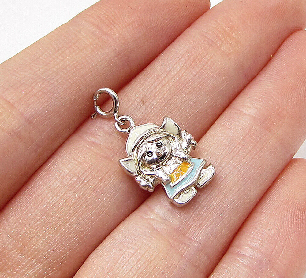 925 Sterling Silver - Enamel Animated Character Charm Pendant - PT2011 ...