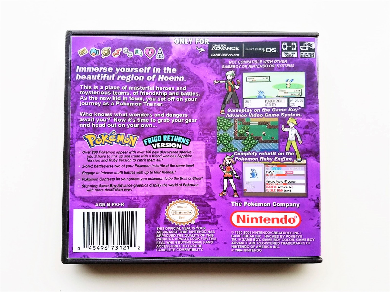 Pokemon Frigo Returns Game / Case - Gameboy Advance (GBA) USA Seller ...