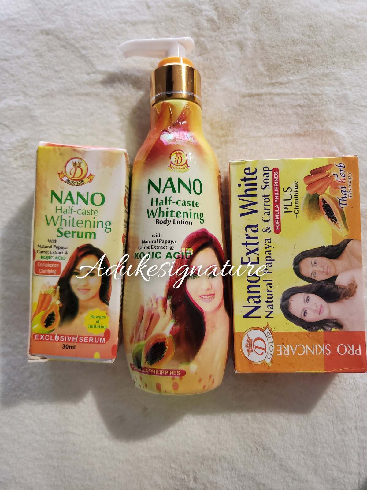 3 in 1 Nano half-caste whitening body lotion, exclusive whitening serum ...