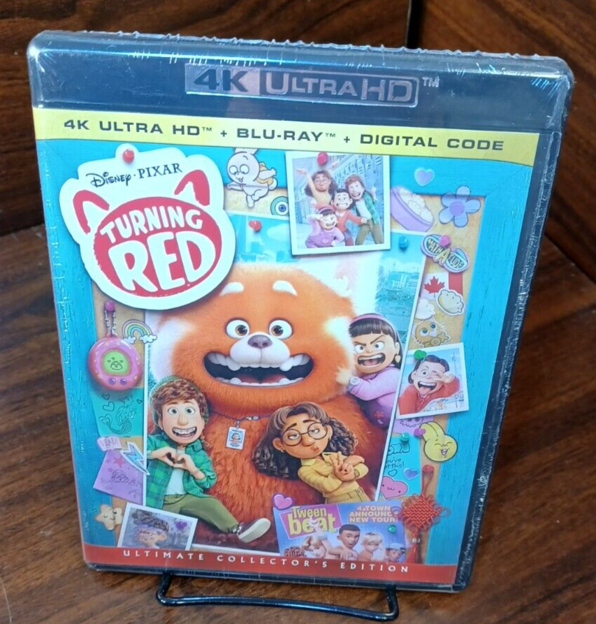 Turning Red (4K+Blu-ray+Digital)-NEW (Sealed)-Free Shipping with ...